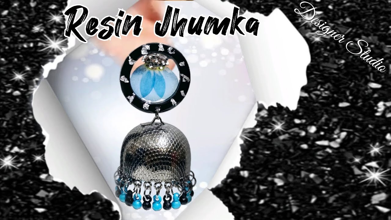 Resin Jhumka || Diy Jhumka || New model Black Jhumka. - YouTube