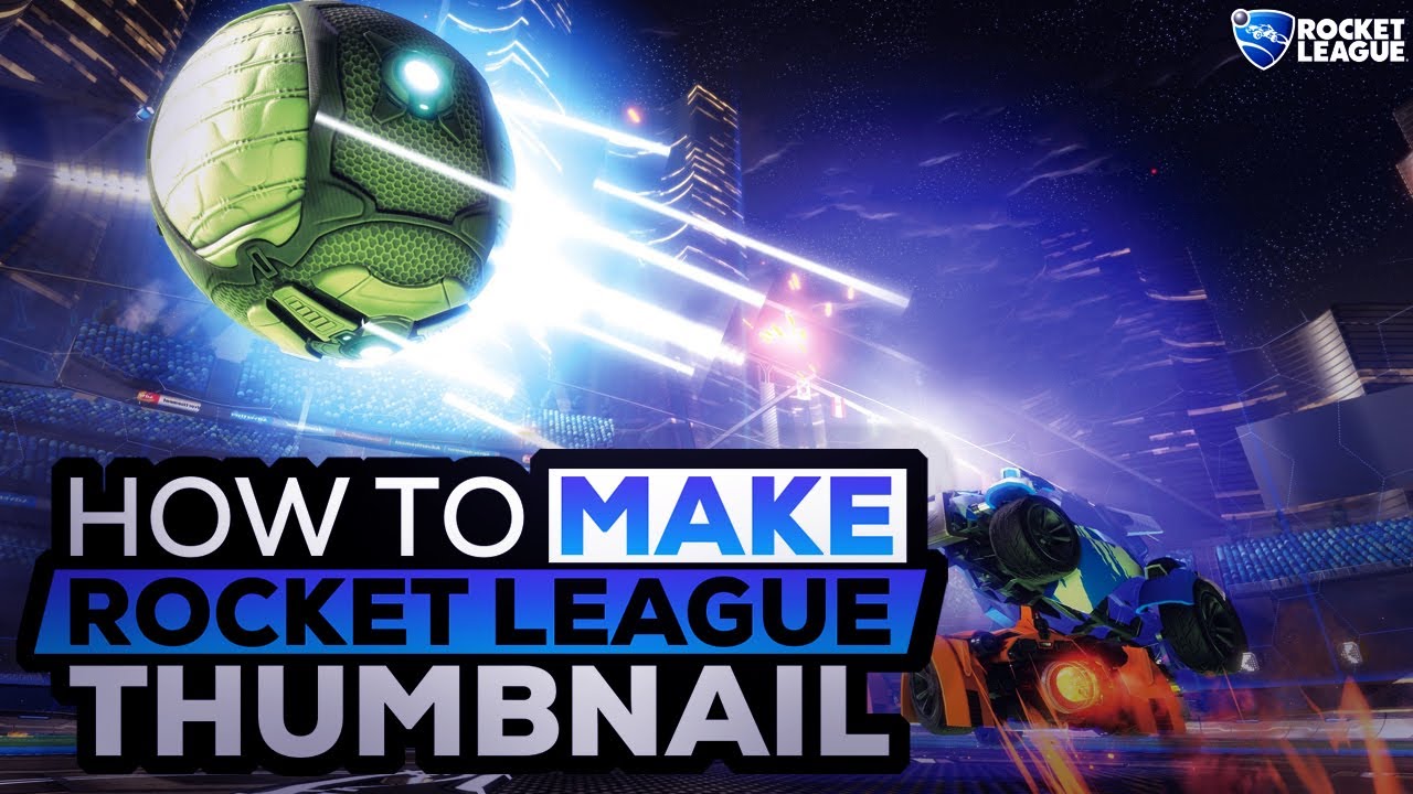 How To Make "Rocket League" Thumbnail Design (FREE DOWNLOAD) - YouTube