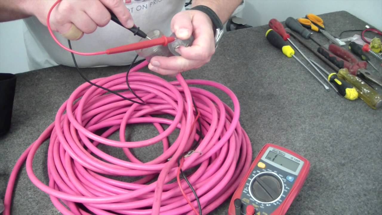 How to test a PacVac cord to see if it needs replacing - YouTube