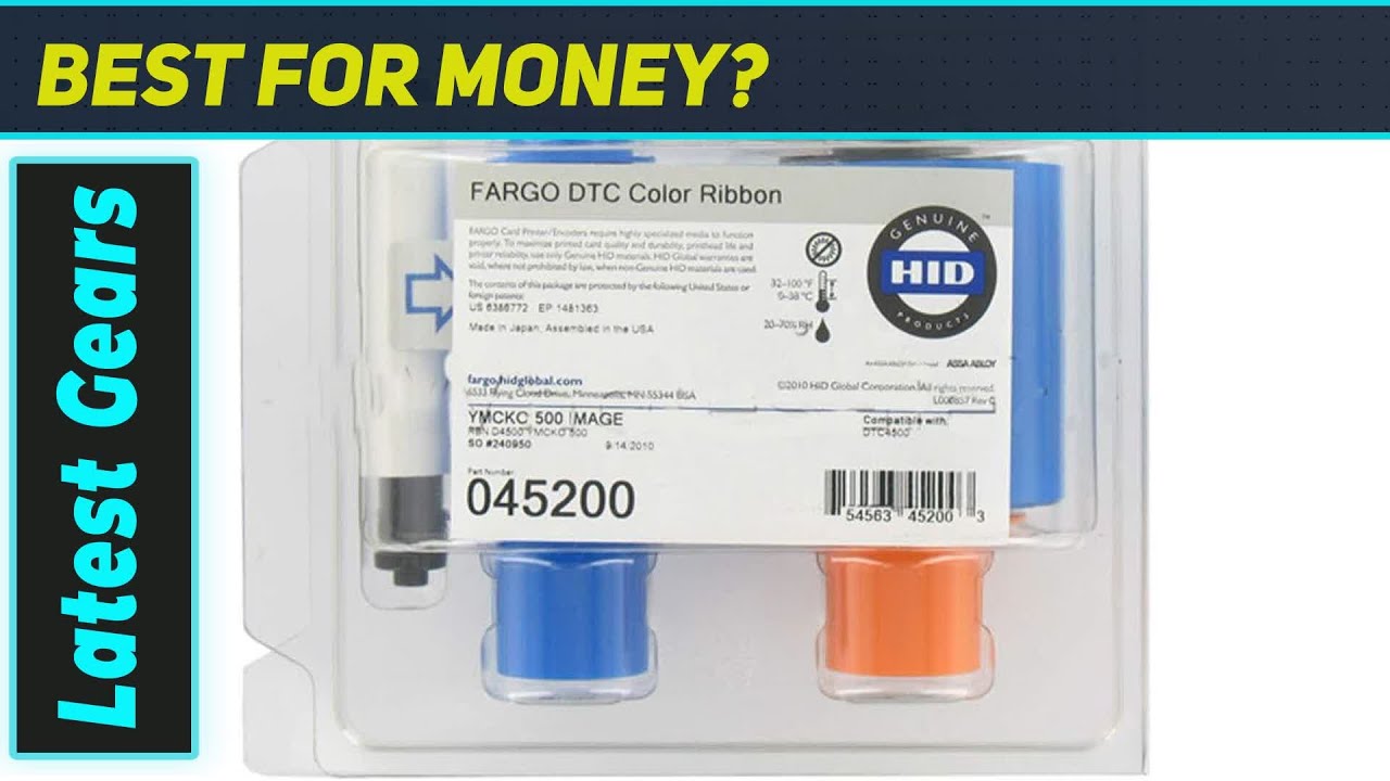 Fargo Genuine 45200 YMCKO Ribbon: Essential for DTC4500e Perfection ...