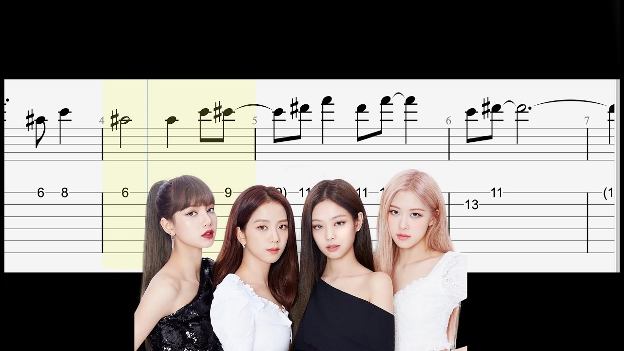 BLACKPINK - Love To Hate Me (Guitar Tutorial) Tabs With Sheets - YouTube