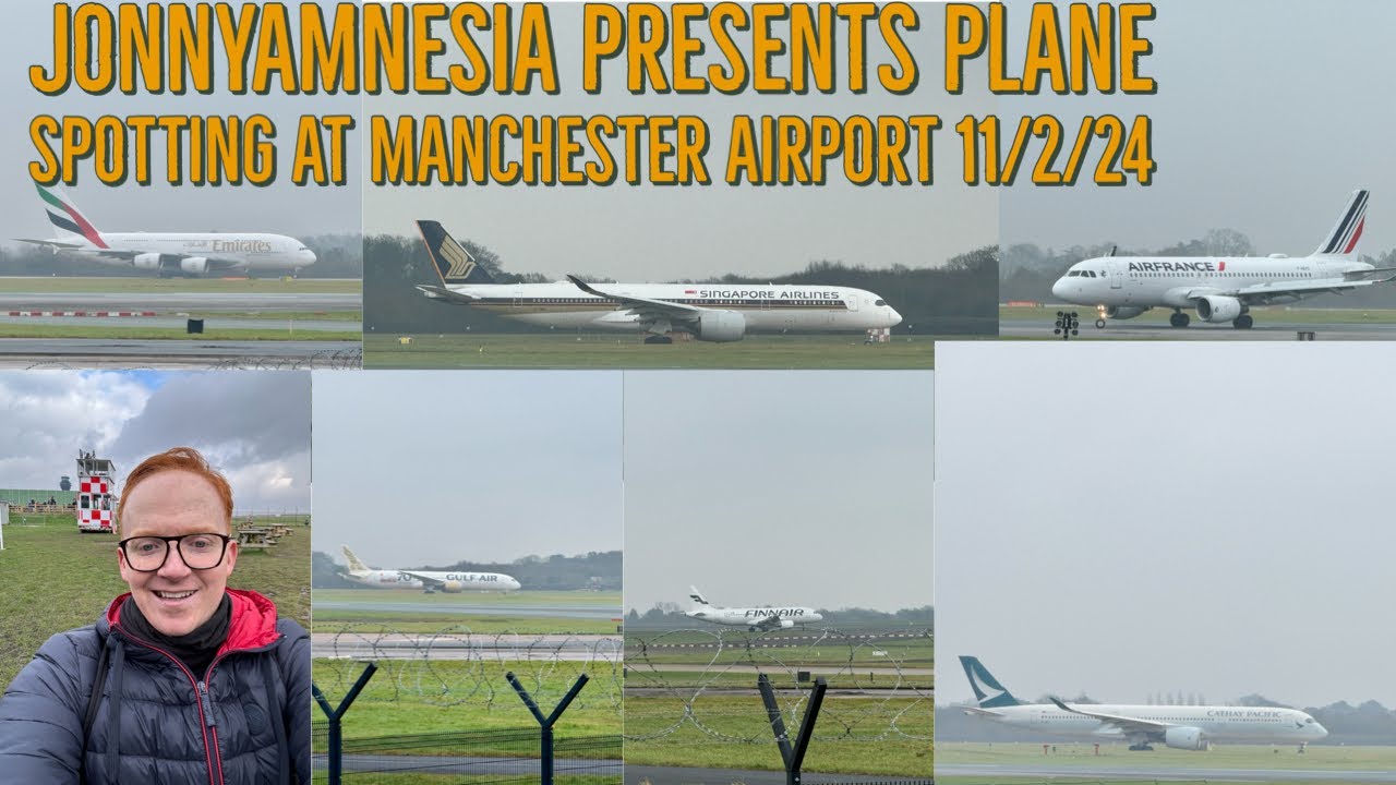 Plane spotting at Manchester Airport runway visitor park 11/2/24 - YouTube