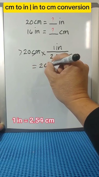 centimeter to inch | inch to centimeter - YouTube