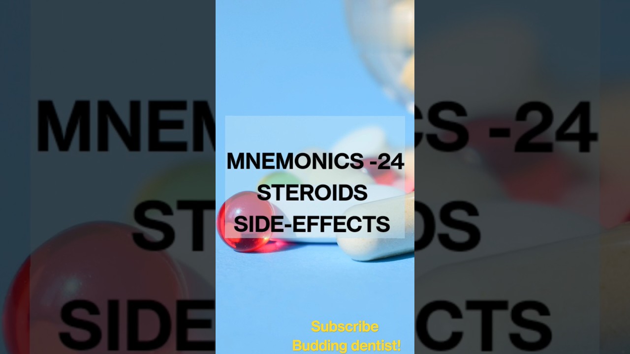 Steroids side-effects#pharmacology #mnemonic#budding_dentist # ...