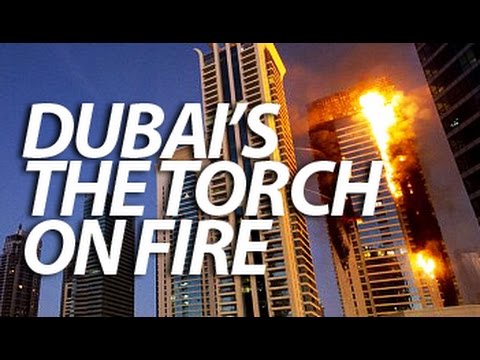FIRE IN DUBAI MARINA TORCH TOWER - YouTube