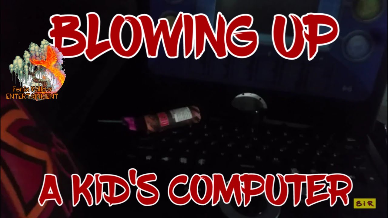 We Blew Up A Kids Computer With A Quarter Stick... - YouTube