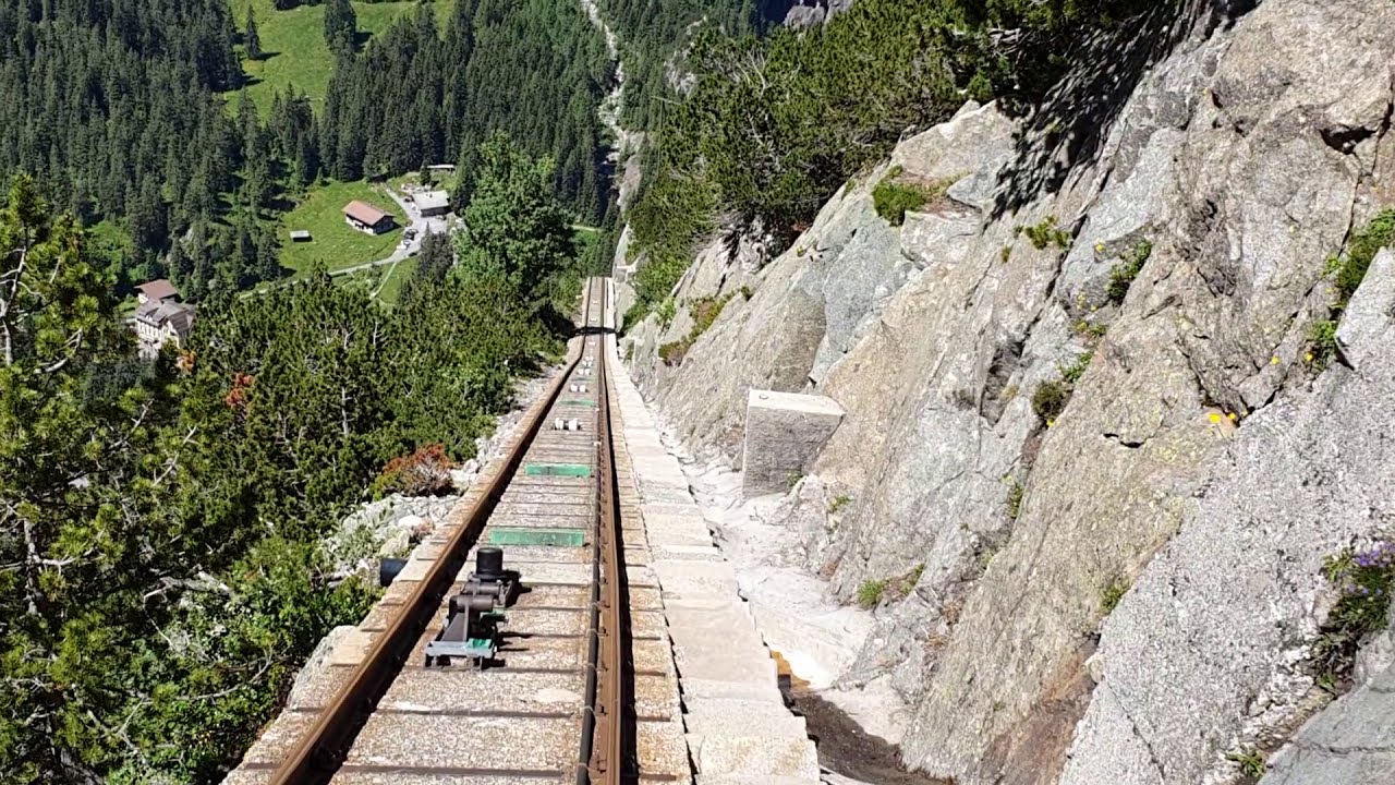 Gelmer Funicular/Gelmerbahn Switzerland Schweiz - YouTube