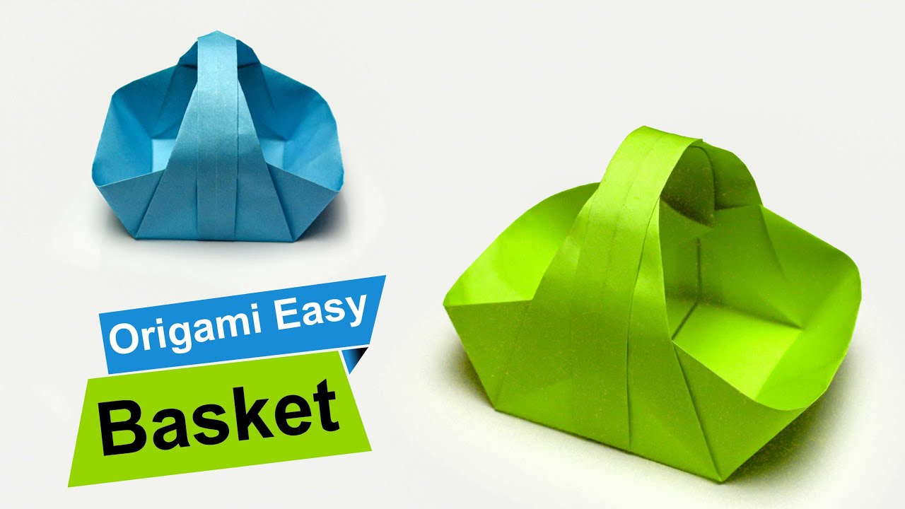 The Secret of Making an Origami Paper Basket - No Glue and Cut - YouTube