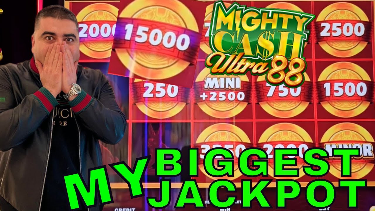 My BIGGEST JACKPOT On High Limit Mighty Cash Slot - YouTube