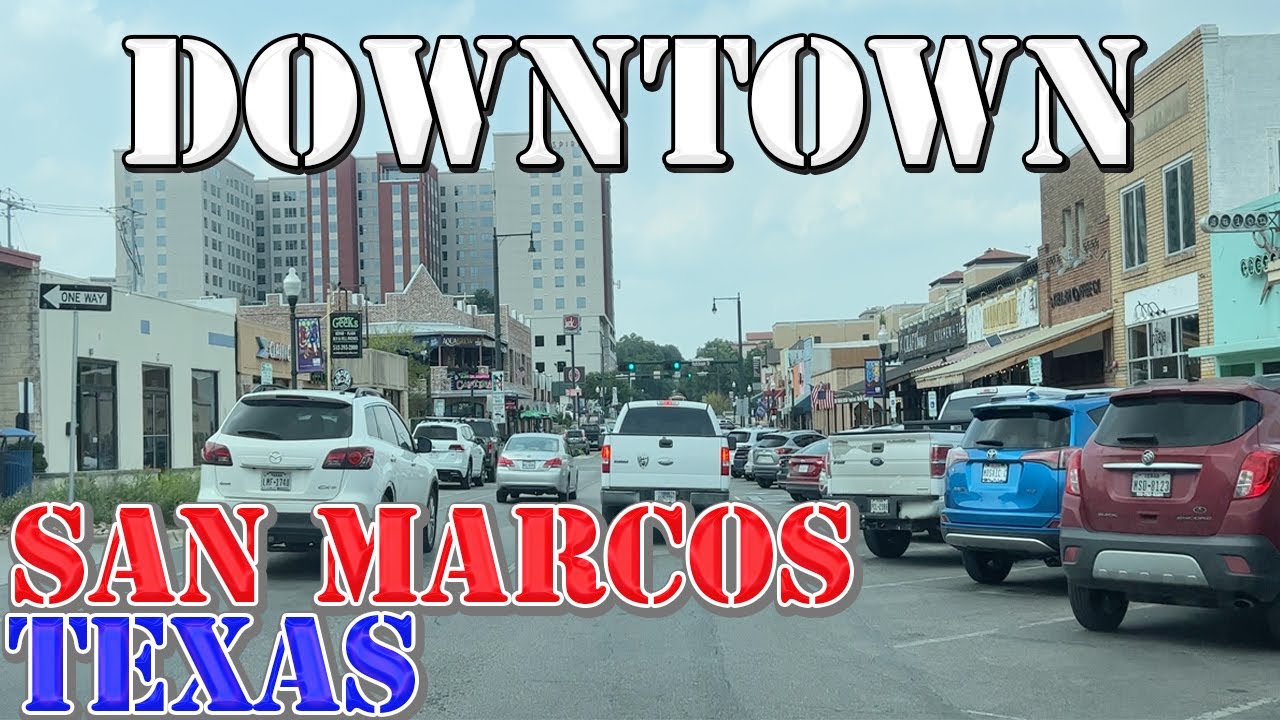 San Marcos Texas 4K Downtown Drive YouTube