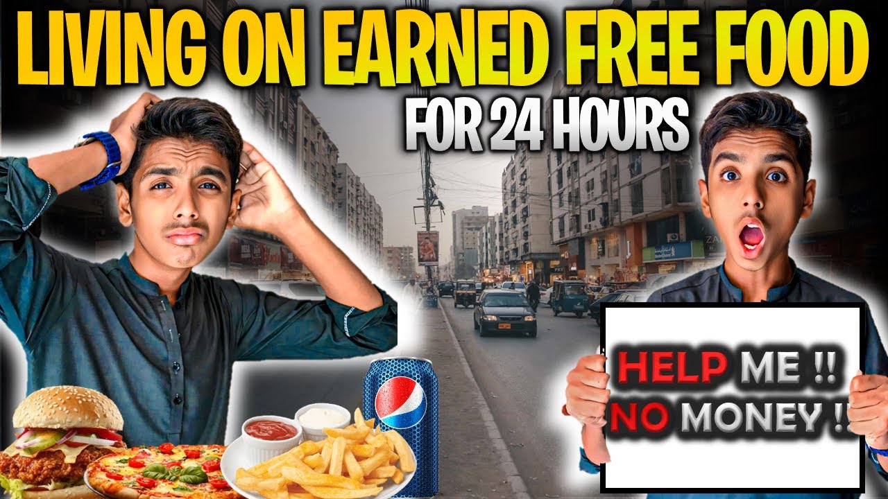 Eating Free Food Without Money In Karachi For 24 Hours😱 - YouTube