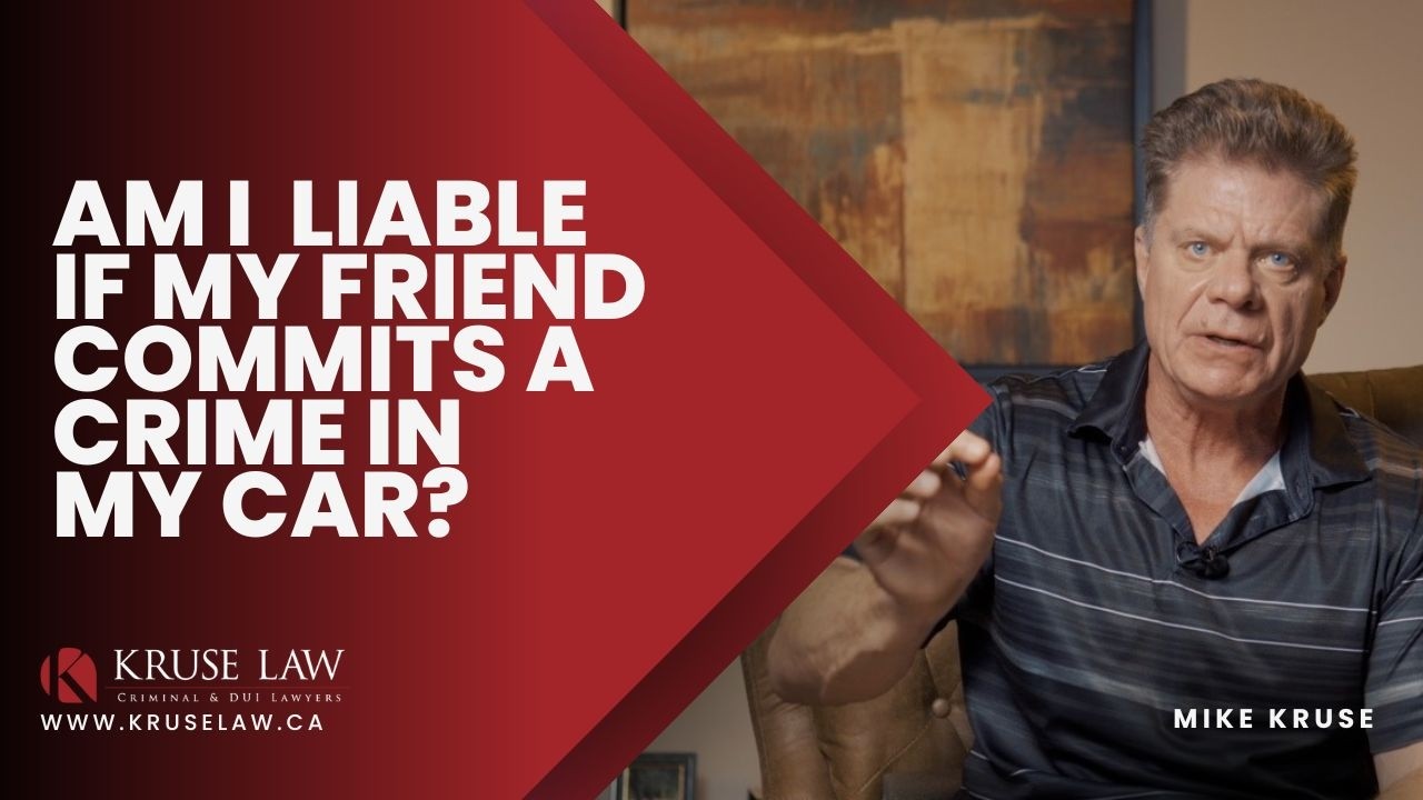 AM I CRIMINALLY LIABLE IF MY FRIEND COMMITS A CRIME IN MY CAR? - YouTube