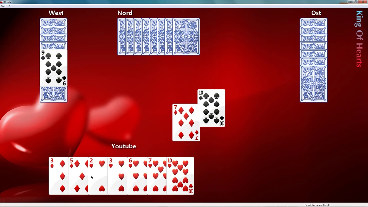 Play Windows Hearts - Game 02 - 4. Round - "Second Game" - YouTube