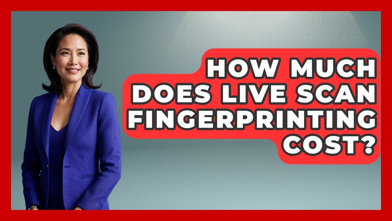 How Much Does Live Scan Fingerprinting Cost? - Law Enforcement Insider - YouTube