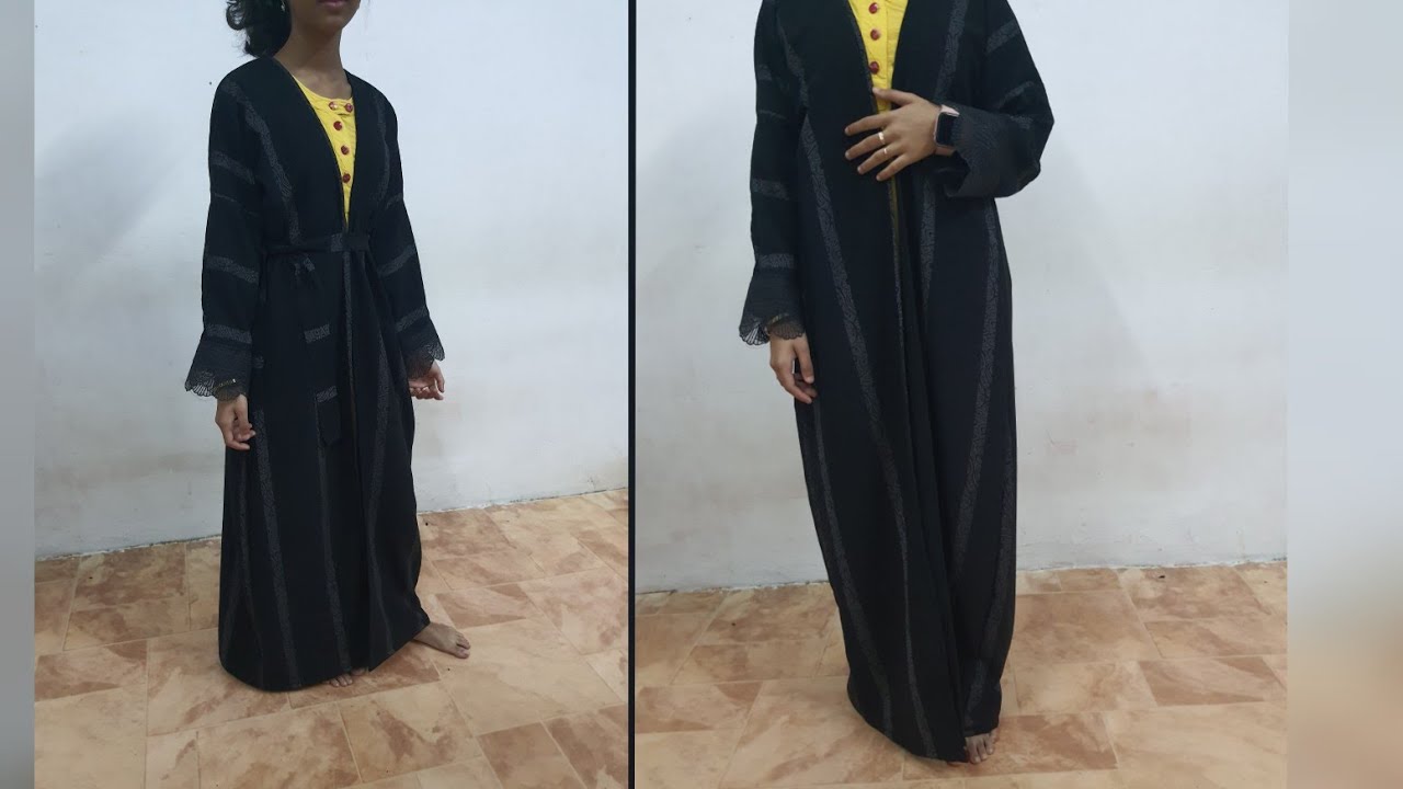 Abaya Cutting and stitching | Saudi style abyah|Burka cutting|#hijab ...