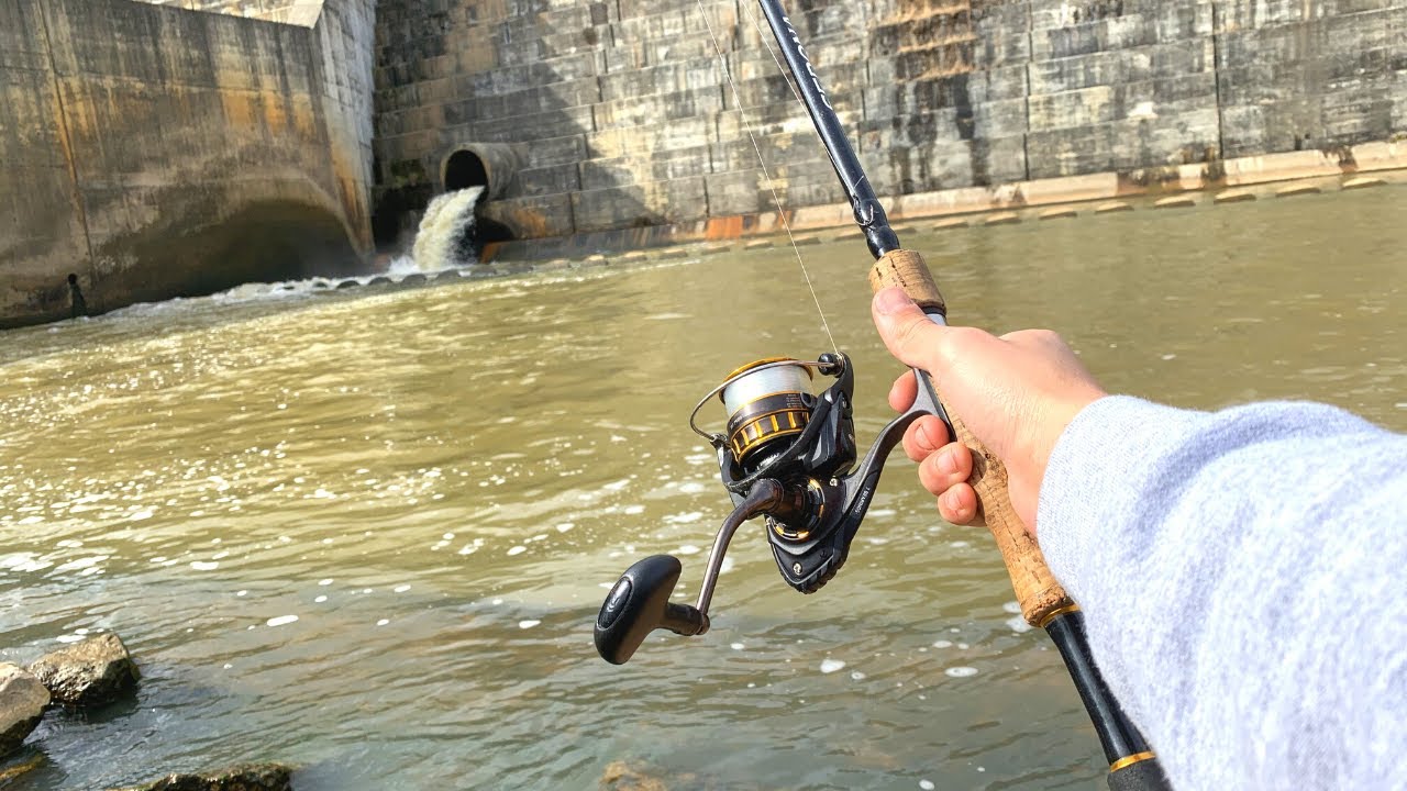 Spillway Fishing ( First Time Ever!!!) - YouTube