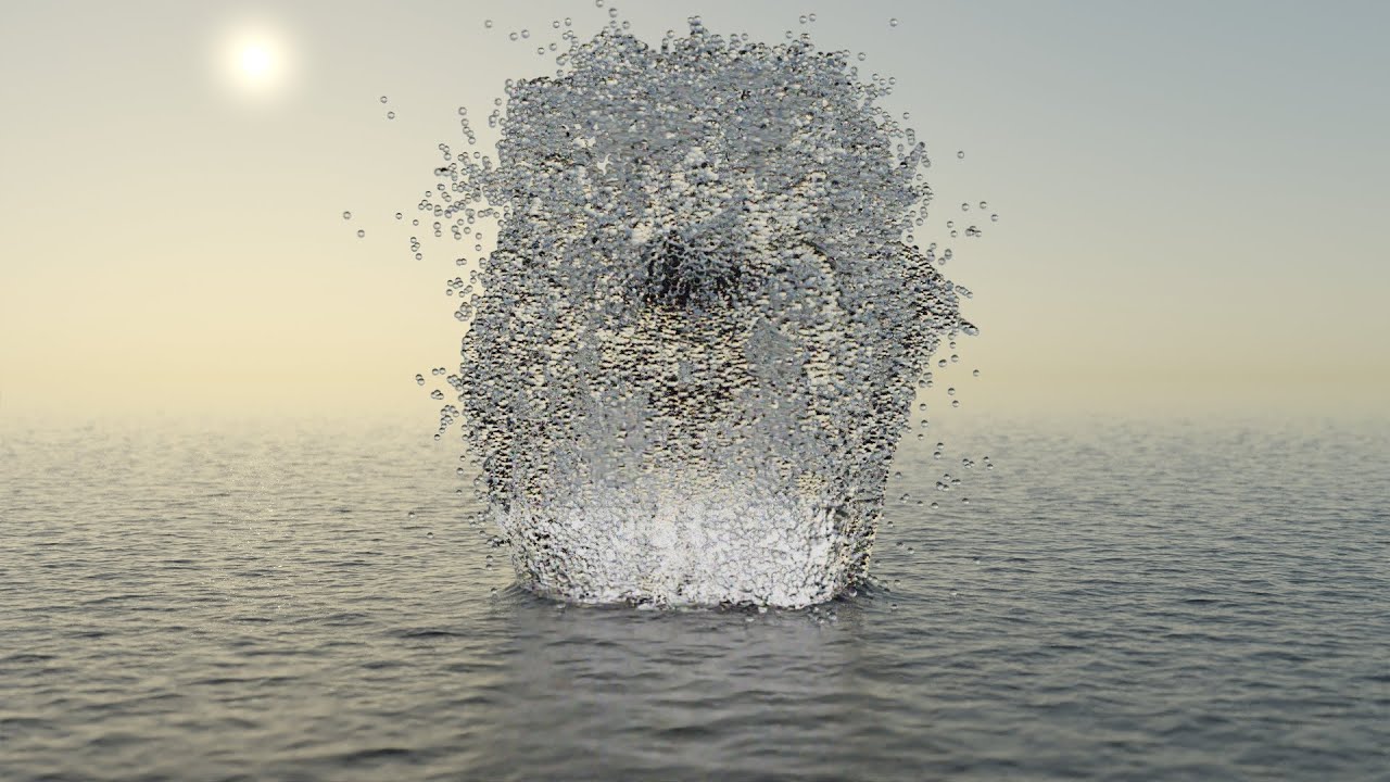 PhoenixFD tyflow Splash & Foam 3dsmax Redshift Render Tutorial - YouTube