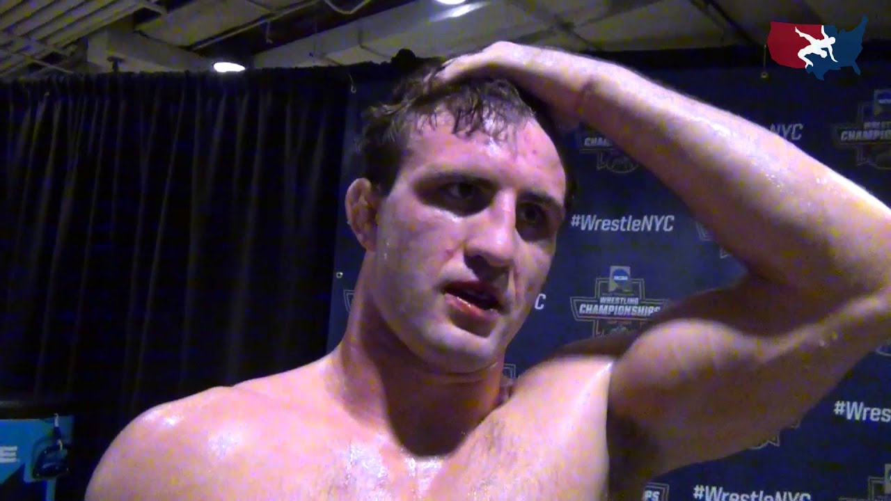 Gabe Dean (Cornell) after first round NCAA win - YouTube