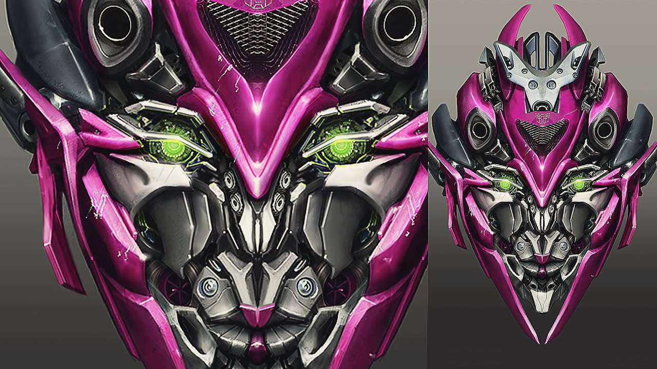 How to Model a Female Robot Head Transformers Style 01 of 06 - YouTube