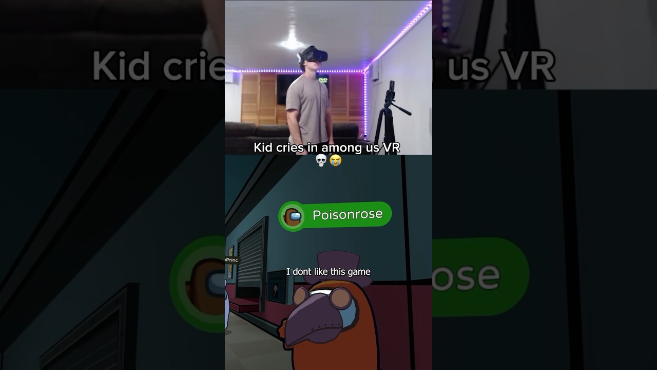 Kid Cries in Among Us VR - YouTube