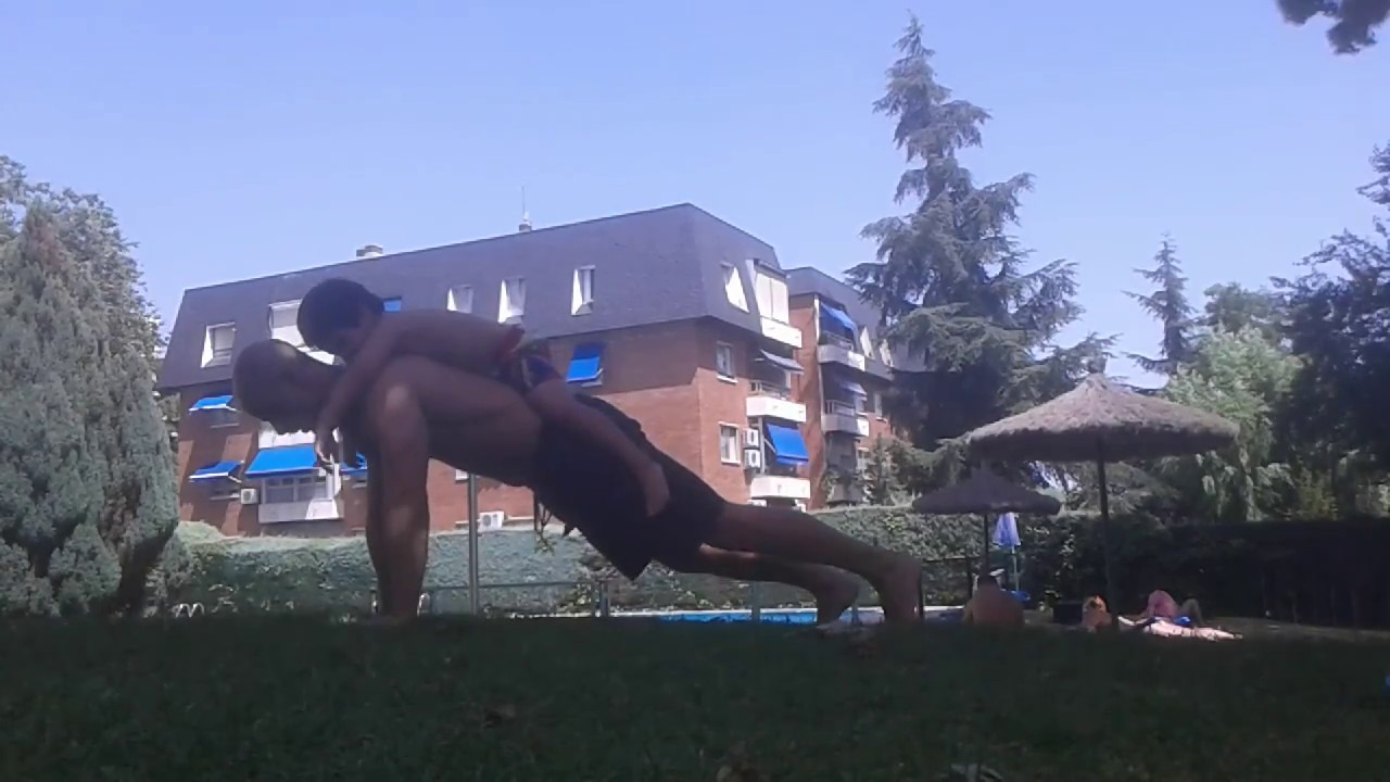 Little boy push ups - YouTube