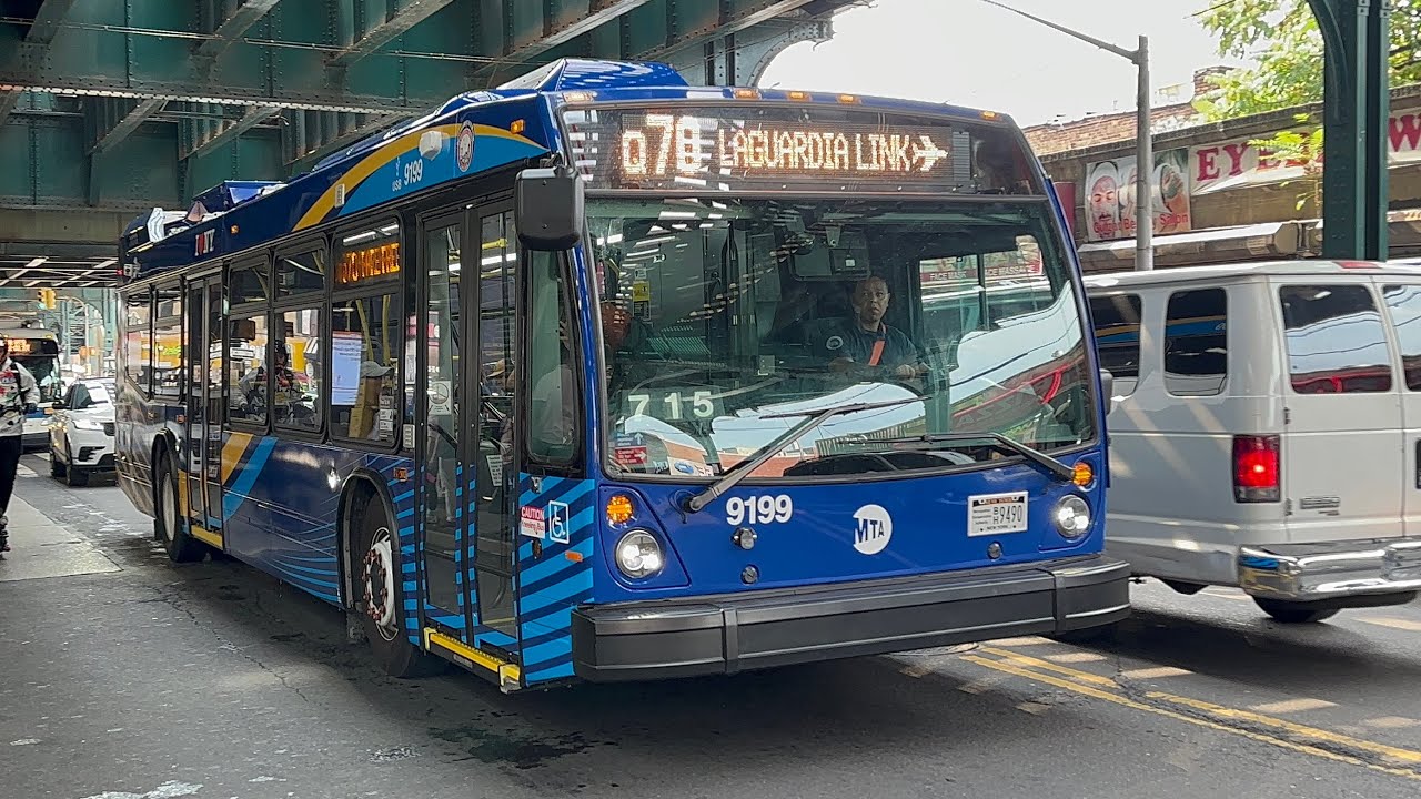2023 Novabus LFS #9199 on the LaGuardia Link Q70 SBS arriving and ...