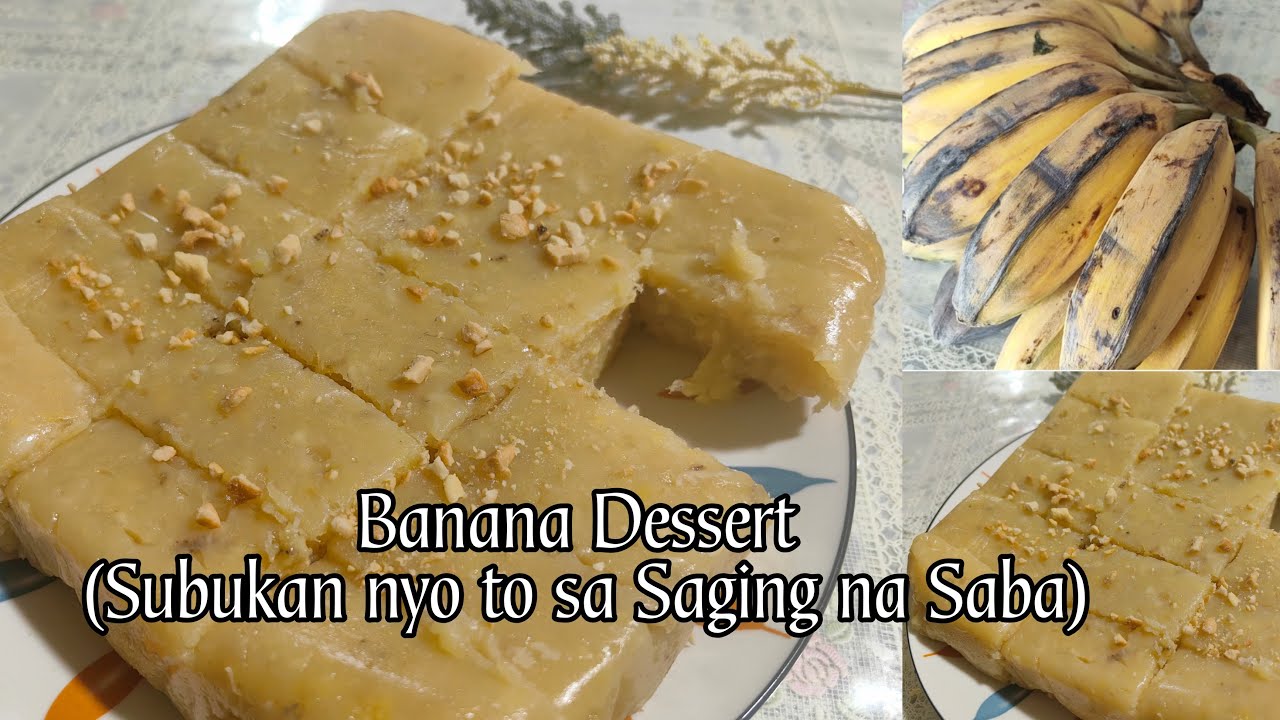 Saging na Saba Dessert #sagingnasaba #saging #banana 4 ingredients only ...