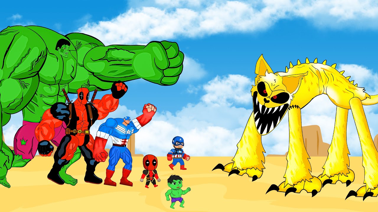 Rescue Baby HULK & DEAD POOL, CAPTAIN Vs GIANT GOLD CATNAP GOLD: Who Is ...