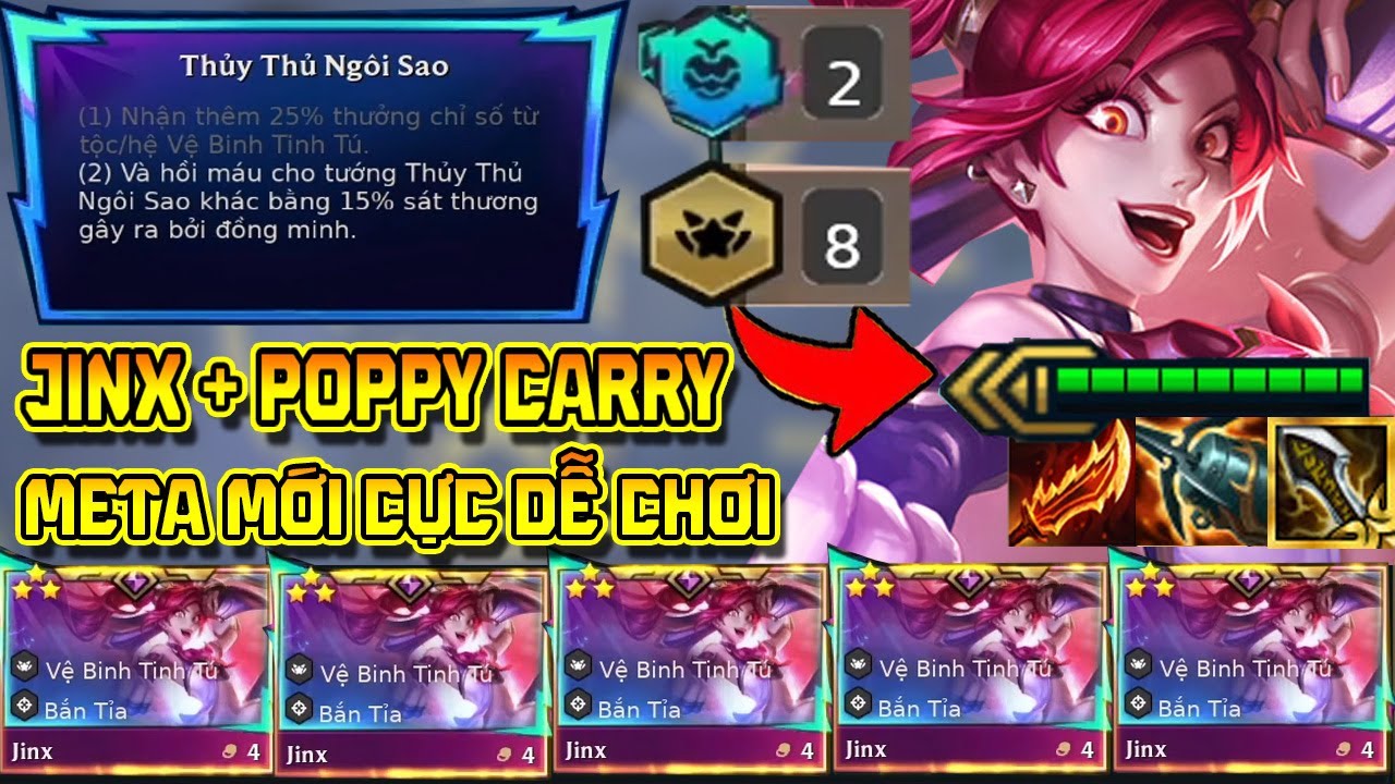 BẬT MÍ GIÁO ÁN JINX + POPPY VỆ BINH TINH TÚ - DỄ CHƠI, DỄ TOP, CỰC HIỆU ...