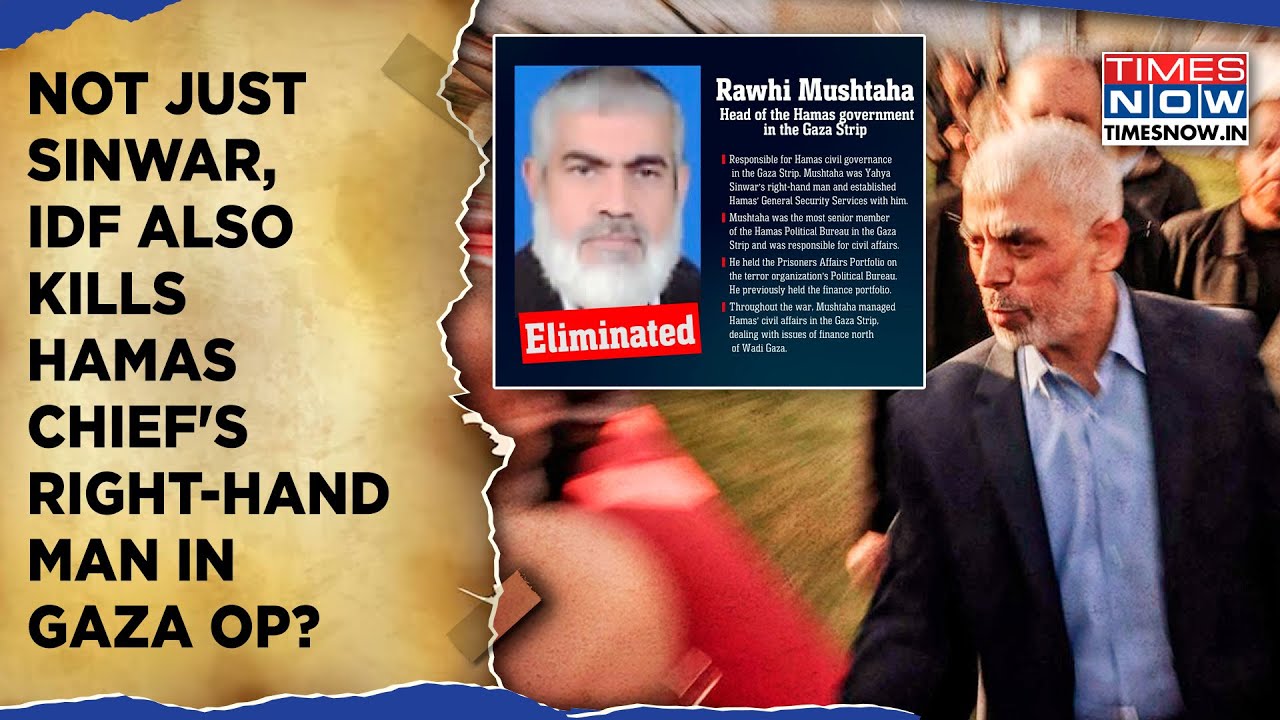 Not Just Sinwar, IDF Also Kills Militant Chief's Right Hand & Head Of ...