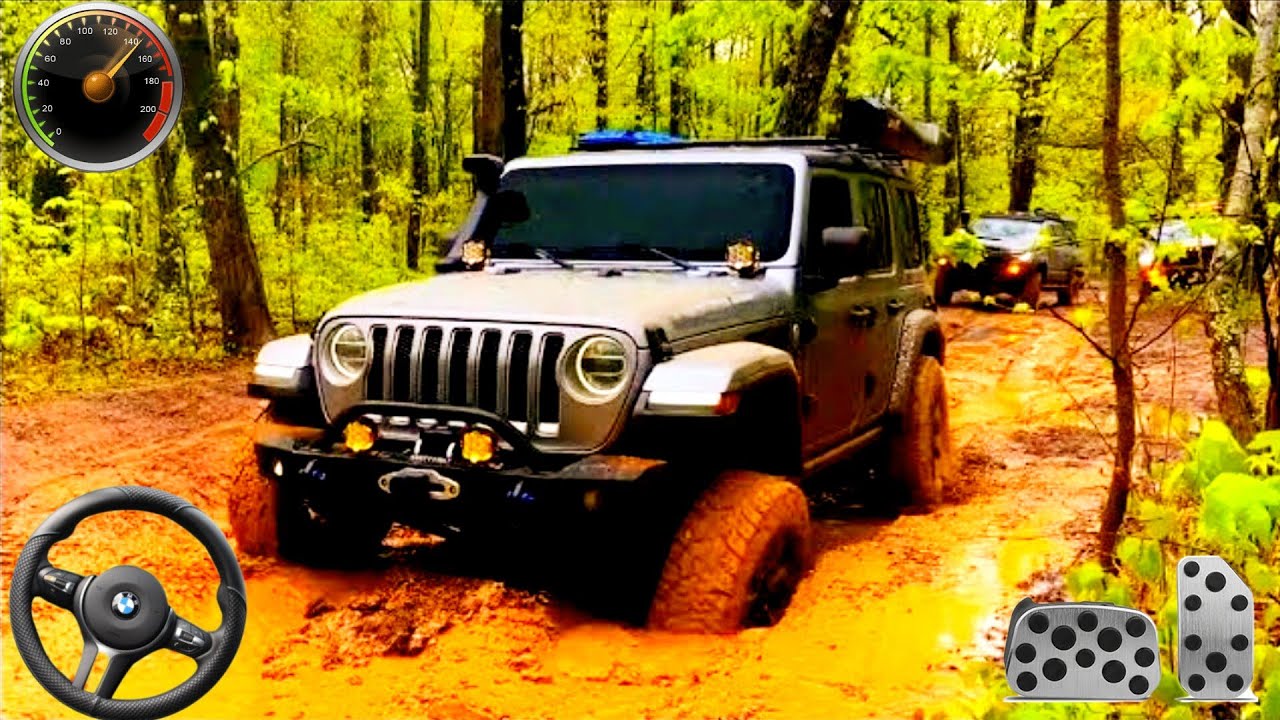 651 auto SUV 4x4 jeep forest driving simulator game - car SUV jeep off ...