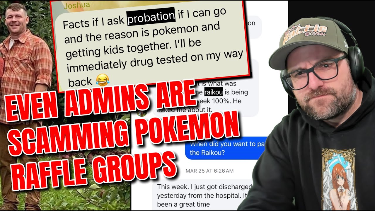 Facebook Pokemon Card Raffle Admin SCAMS While On Probation - Joshua ...