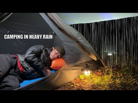 AĞIR RAINSTORMDA SOLO DÜŞƏRHƏM - HEAVY RAIN CAMPING - RAIN SESDS ASMR