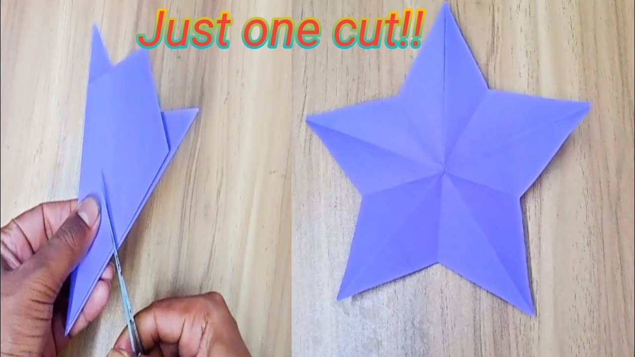 Paper star||easy paper craft||AFKM Art and Craft - YouTube