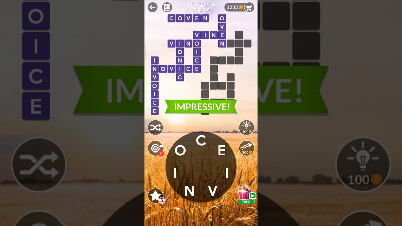 Wordscapes Field Wind Level 929-944 - YouTube