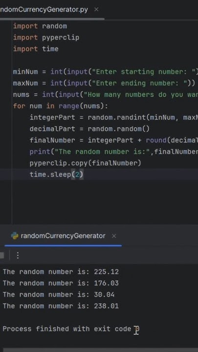 I made a Random Currency Generator in Python - 2024 Python Projects Showcase #pythonprogrammer ...