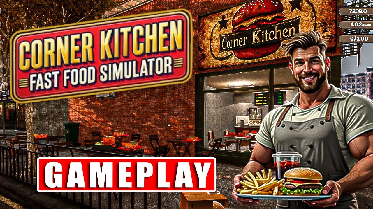 CORNER KITCHEN FAST FOOD SIMULATOR Gameplay Walkthrough - No Commentary ...