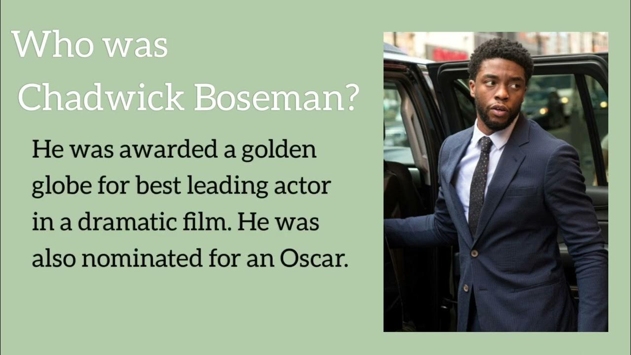 Chadwick Boseman- Black history month - YouTube