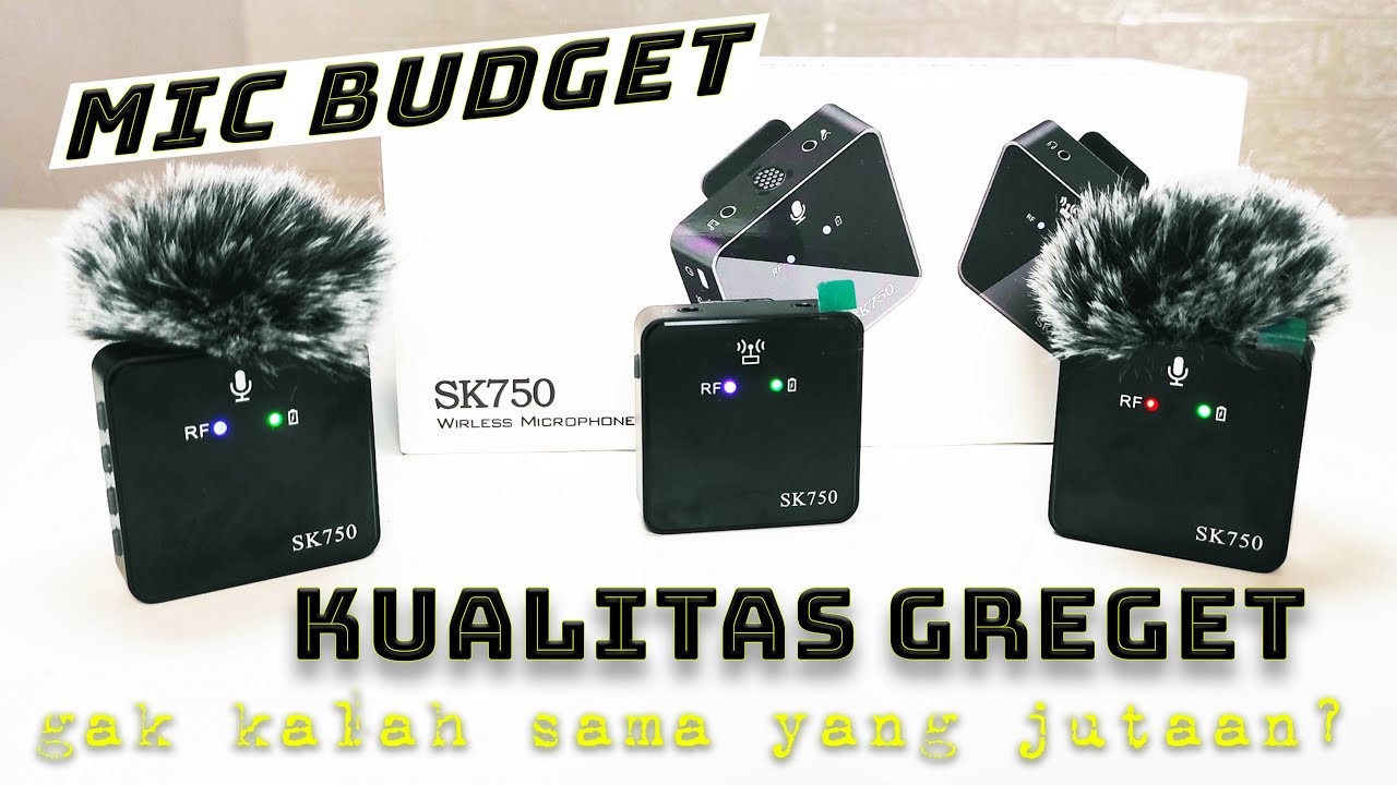 Wireless Clip On Mic SK750, Harga seperempatnya Mic mahal, kualitas gak ...