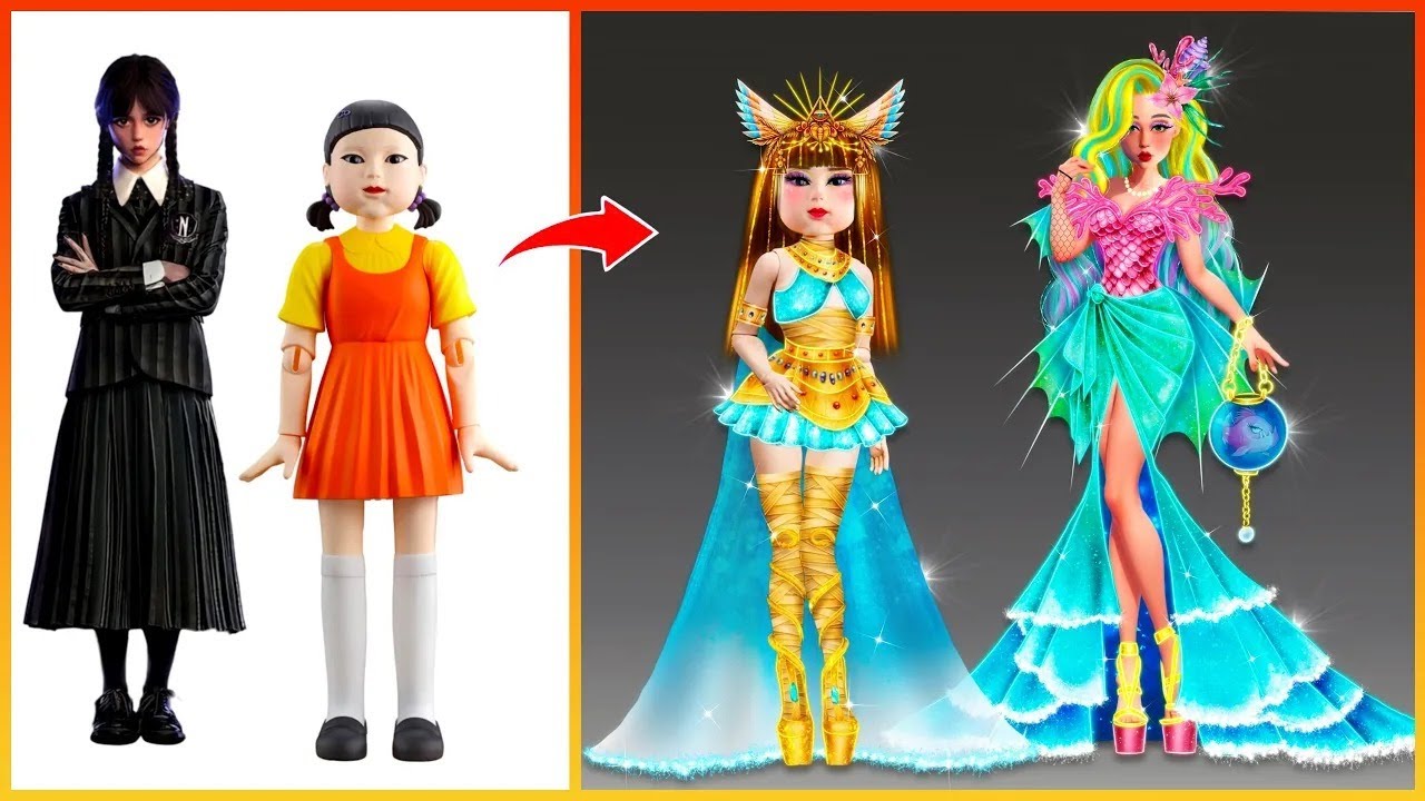 Squid Game & Wednesday’s Spooky Monster High Makeover – A Freaky ...