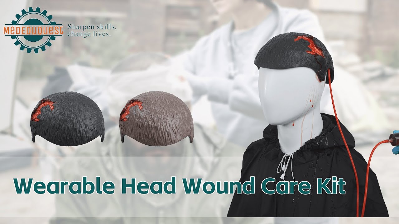 Train for Trauma with the Wearable Open Scalp Wound Model - YouTube