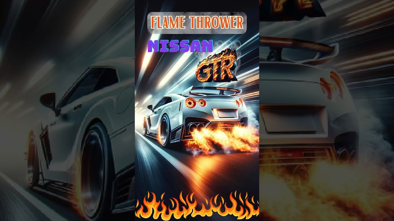 Fire Breathing R35: Nissan GTR Shooting Massive Flames! - YouTube