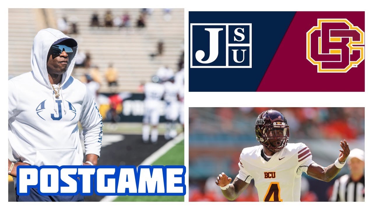 JACKSON STATE VS BETHUNE COOKMAN POSTGAME | SHILO SANDERS RETURNS - YouTube