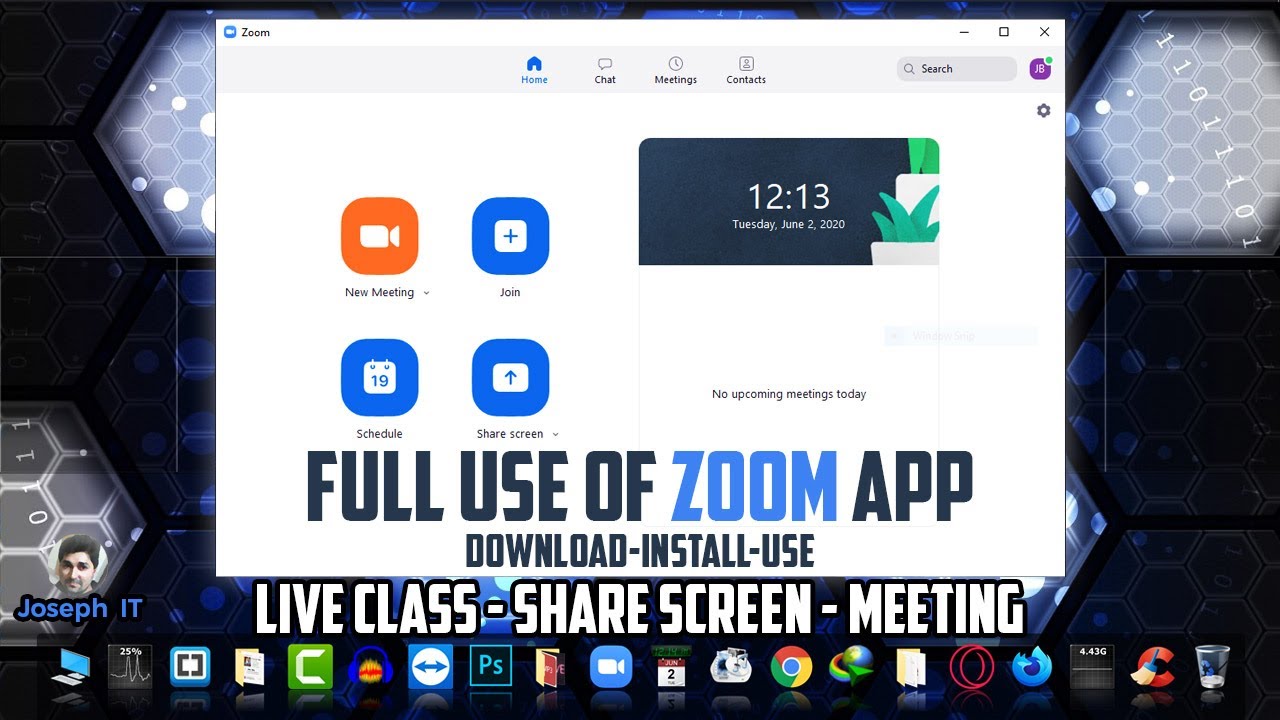 Use Zoom App Desktop for Live Class, Meeting and Share Screen - How to ...
