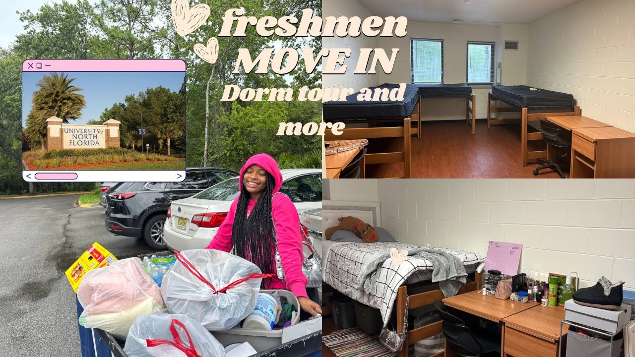 COLLEGE MOVE IN 2023 + DORM TOUR 💙🤍 - YouTube