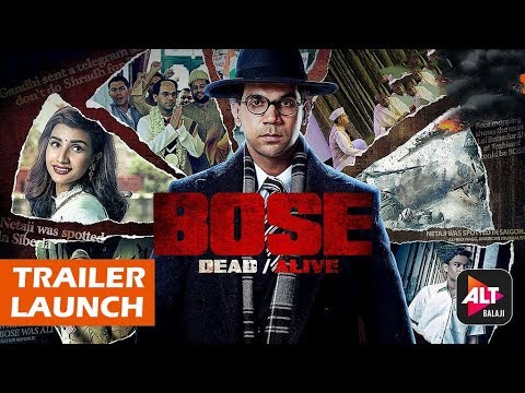BOSE DEAD/ALIVE Official Trailer Launch | Rajkummar Rao | Ekta Kapoor ...