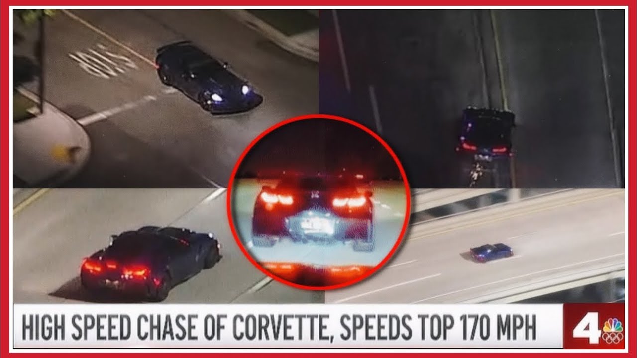 Full Police Chase : February 22, 2024 Corvette At Top-Speeds - YouTube