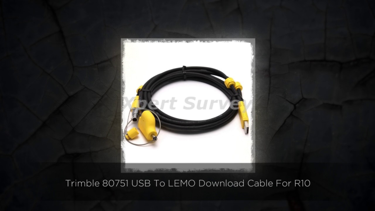 Trimble 80751 USB To LEMO Download Cable For R10 & SPS985 GN - YouTube