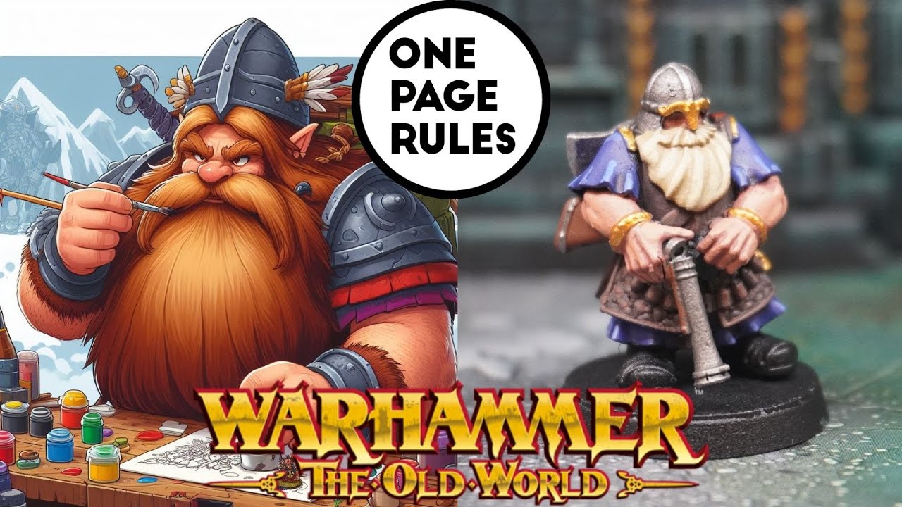 Painting a dwarf gunner for Warhammer Old World/OPR Regiments - YouTube
