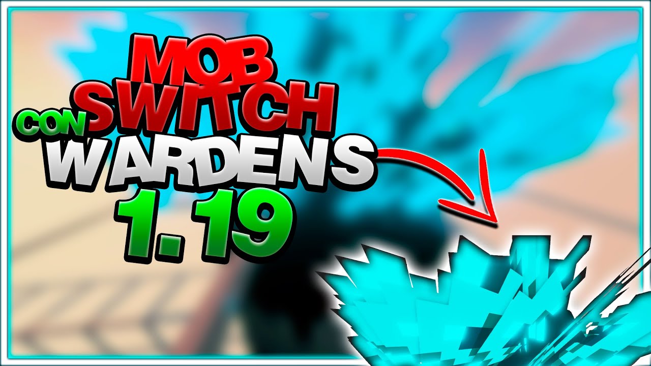 MOB SWITCH con WARDEN - Tutorial Minecraft 1.21 a 1.19 - YouTube